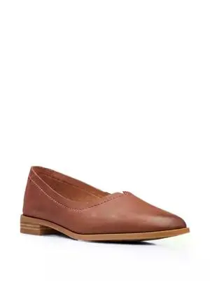 Clarks Pure Walk Leather Loafers - Brown