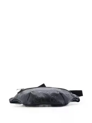 Gucci Gg Embossed Perforated Leather Small Belt Bag