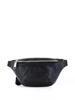 Gucci Gg Embossed Perforated Leather Small Belt Bag