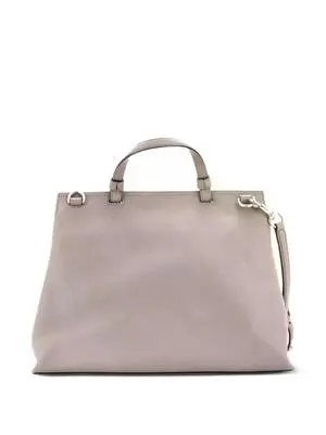 Gucci Bamboo Daily Top Handle Bag Leather Medium Satchel - Grey