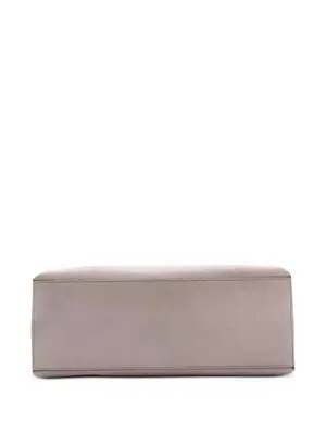 Gucci Bamboo Daily Top Handle Bag Leather Medium Satchel - Grey