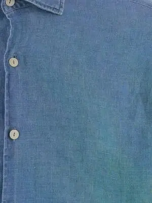 MC2 SAINT BARTH Pamplona Long-sleeve Linen Shirt - Blue