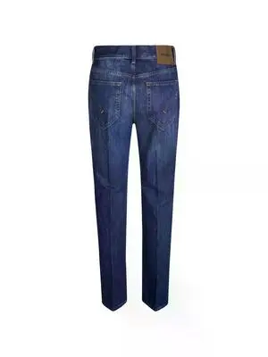 DONDUP Logo-plaque Straight-leg Jeans