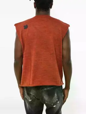 Dsquared2 Virgin Wool Tank Top With Chest Pocket