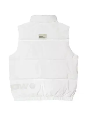 AAPE BY *A BATHING APE Moonface Patch Down Vest - White