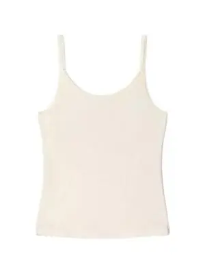 RE/DONE 70s Graphic-print Lace-trim Top
