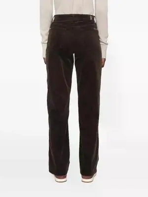 7 For All Mankind Stovepipe Belt-loop Corduroy Trousers