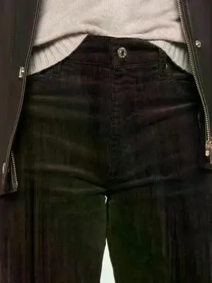 7 For All Mankind Stovepipe Belt-loop Corduroy Trousers
