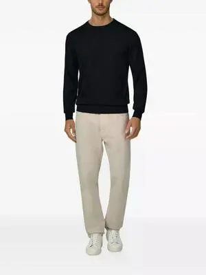Boggi Milano Extrafine Merino Wool Crew Neck Sweater