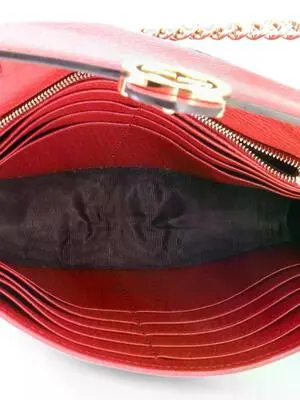 Gucci Interlocking Wallet On Chain Leather Crossbody Bag