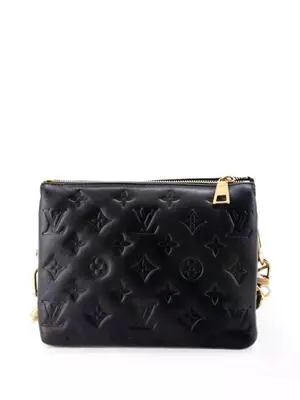 LOUIS VUITTON Coussin Bb Monogram Embossed Lambskin Crossbody Bag