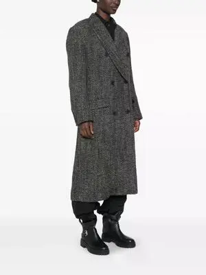MARANT ETOILE Double-breasted Bouclé Coat