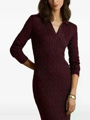 Ralph Lauren Cable-knit Midi Dress