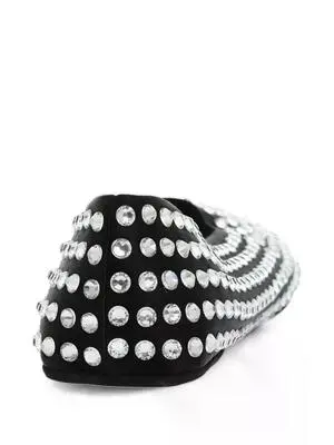 Dsquared2 Embellished Leather Ballet Flats