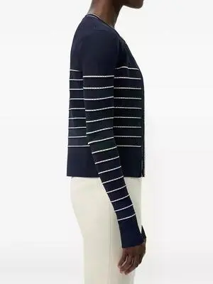 Adam Lippes Horizontal Stripe Cardigan
