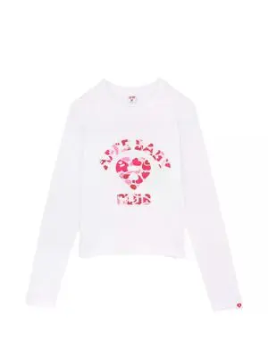 AAPE BY *A BATHING APE Heart Logo T-shirt - White