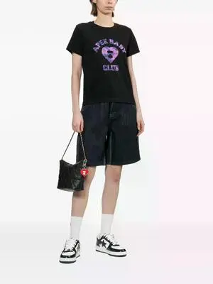 AAPE BY *A BATHING APE Camouflage Heart Logo T-shirt - Black