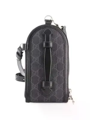 Gucci Interlocking G Patch Phone Gg Coated Canvas Mini Crossbody Bag