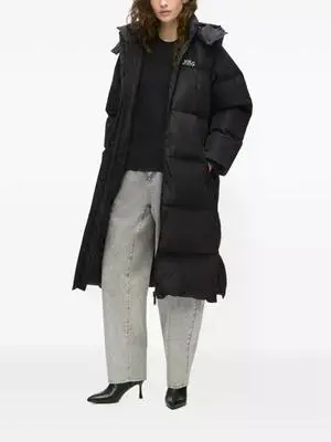 Karl Lagerfeld Long Hooded Puffer Jacket