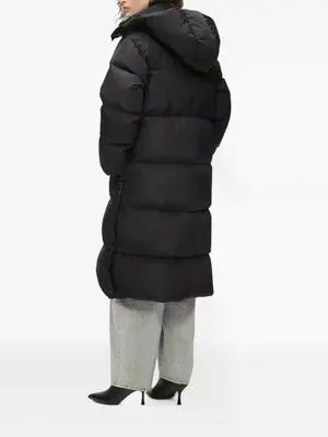 Karl Lagerfeld Long Hooded Puffer Jacket