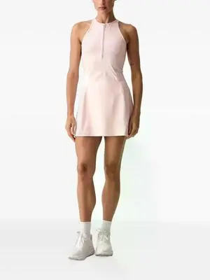 Adidas By Stella McCartney Sleeveless Cut-out Zip-up Mini Dress - Pink