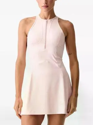 Adidas By Stella McCartney Sleeveless Cut-out Zip-up Mini Dress