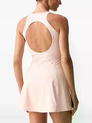 Adidas By Stella McCartney Sleeveless Cut-out Zip-up Mini Dress