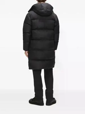 Karl Lagerfeld Long Hooded Puffer Jacket