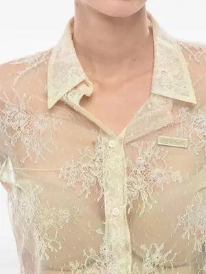 Off-White Lace Bowling Shirt