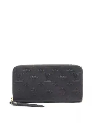 LOUIS VUITTON Monogram Empreinte Zippy Wallet - Black