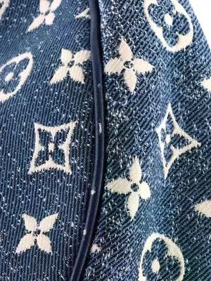 LOUIS VUITTON Loop Handbag Monogram Jacquard Denim Hobo Bag
