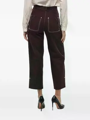 Stella McCartney Contrast Stitch Belted Trousers