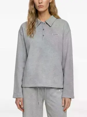 Karl Lagerfeld Rhinestone Embellished Cotton Loungewear Sweatshirt