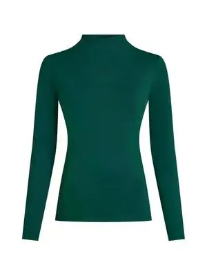 Karl Lagerfeld Mock Neck Long Sleeve Top