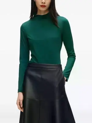 Karl Lagerfeld Mock Neck Performance Tops For Women