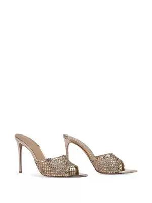 LE SILLA Crystal-embellished Pointed-toe Sandals