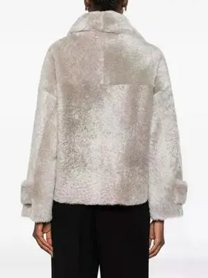 MANZONI 24 Shearling Button-up Coat