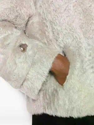 MANZONI 24 Shearling Button-up Coat