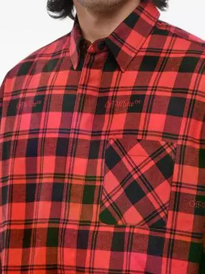 Off-White Check-pattern Padded Overshirt