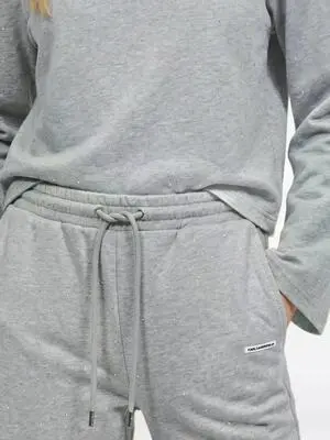 Karl Lagerfeld Rhinestone Embellished Wide Leg Lounge Pants
