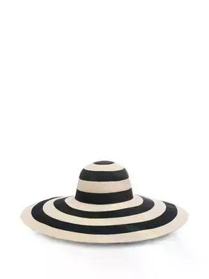 Eugenia Kim Toyo Striped Wide-brim Sun Hat - Neutrals