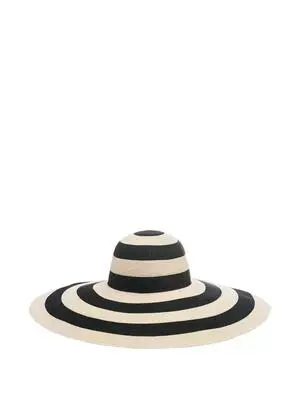 Eugenia Kim Toyo Striped Wide-brim Sun Hat - Neutrals