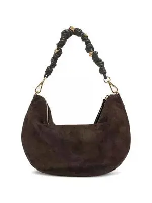 GIANNI CHIARINI Cleo Medium Suede Knotted-strap Tote Bag - Brown