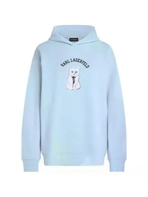 Karl Lagerfeld Ikon Choupette Hoodie - Blue