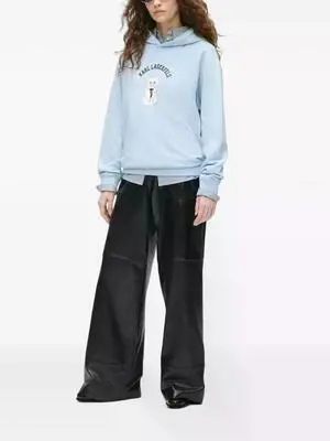 Karl Lagerfeld Ikon Choupette Sketch Hoodie - Blue