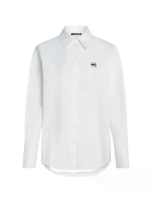 Karl Lagerfeld Ikon Cotton Shirt - White