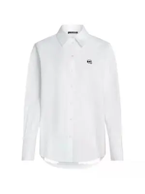 Karl Lagerfeld Ikon Cotton Shirt - White