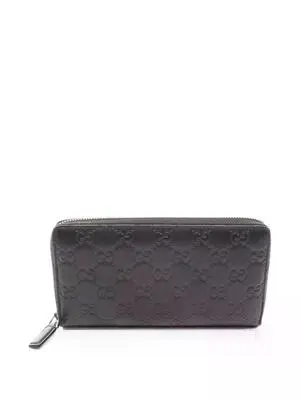 Gucci 2010s Guccissima Zip-around Wallet - Black