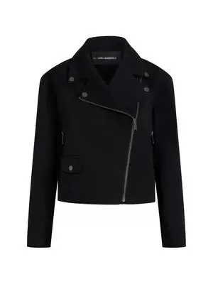 Karl Lagerfeld Zip-up Biker Jacket