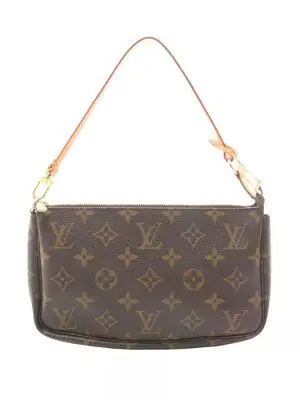 LOUIS VUITTON 2000 Monogram Pochette Accessoires Shoulder Bag - Brown